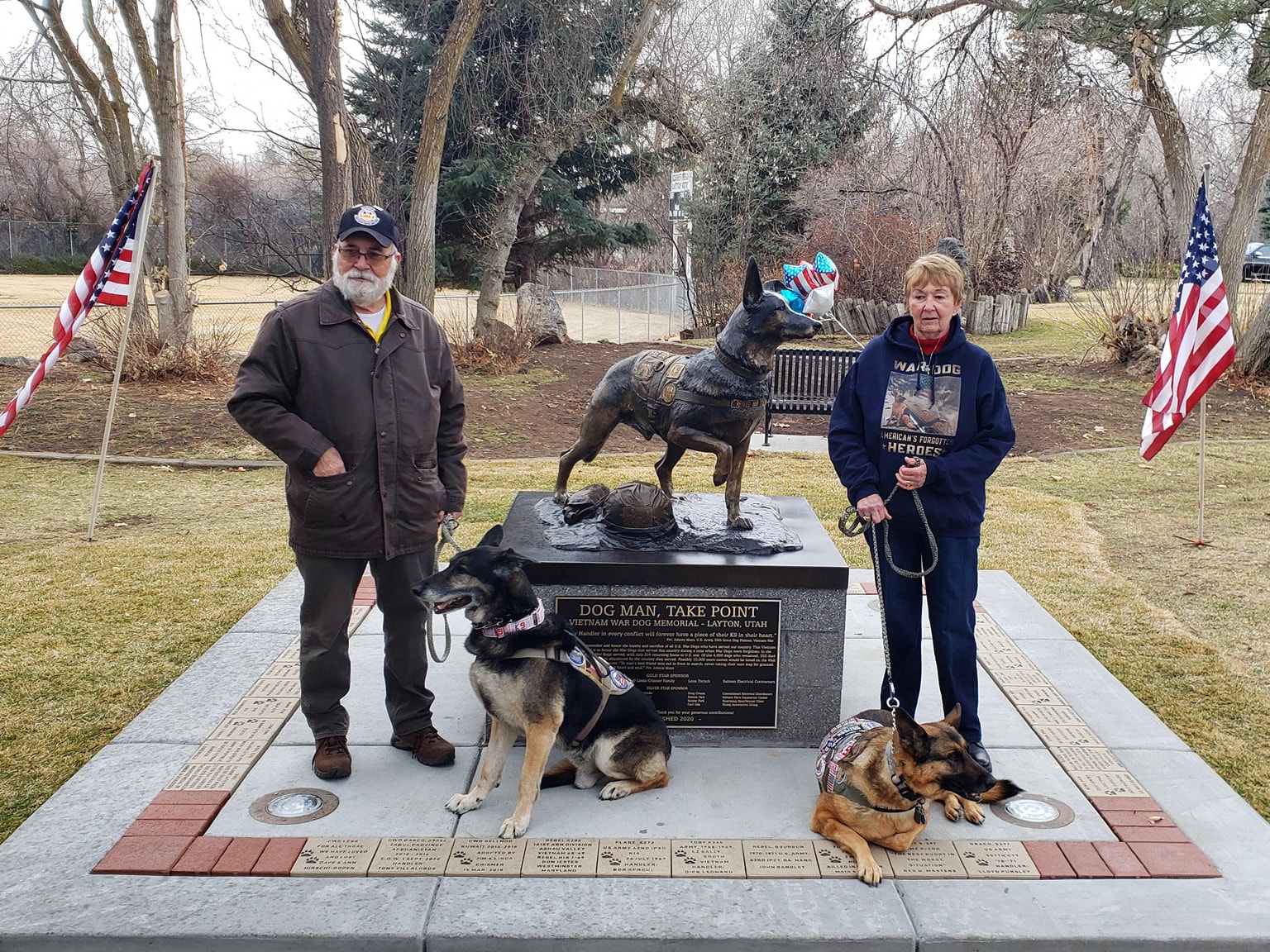 Vietnam War Dog Memorial · Master Sculptor Lena Toritch